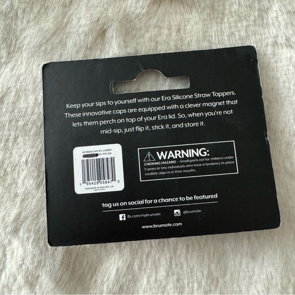 BRUMATE | Other | New Brumate Cherry Magnetic Straw Covers Set Of 2 New ...